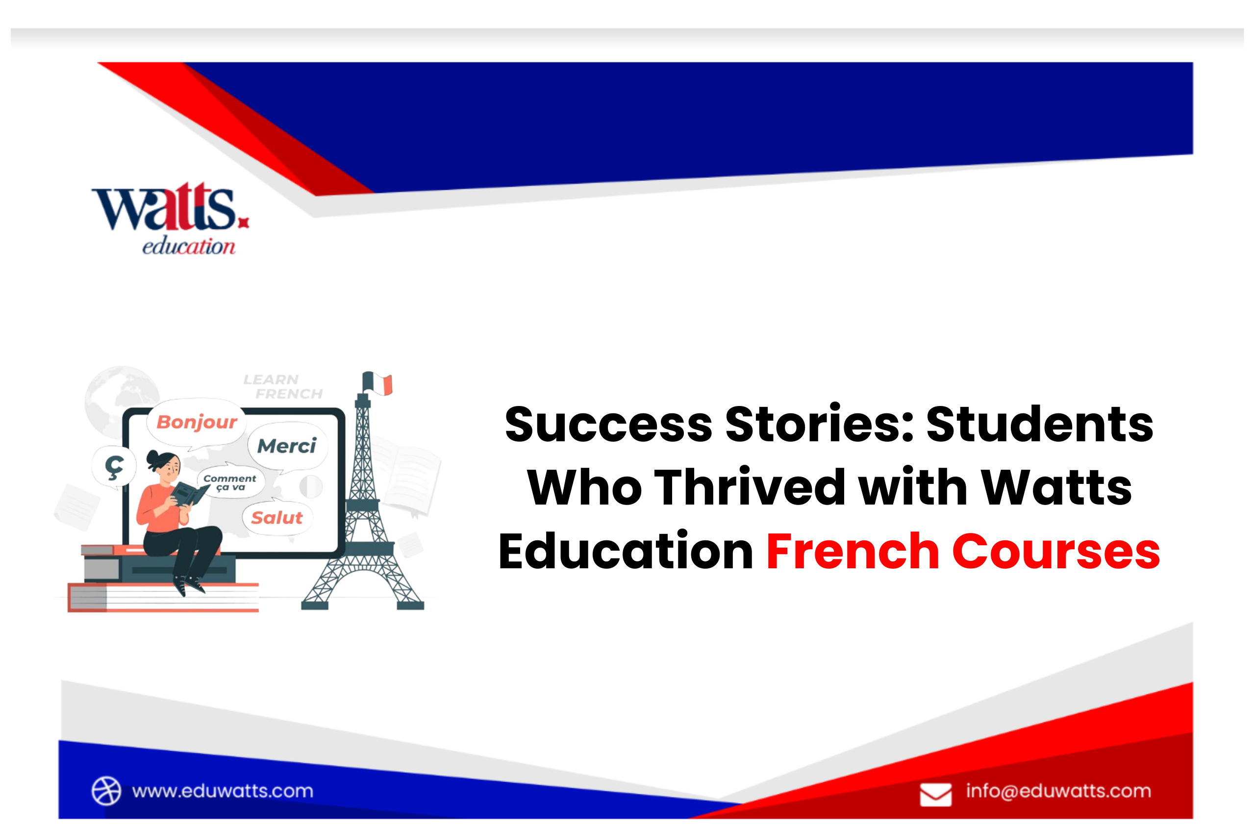 Success Stories: Students Who Thrived with Watts Education French Courses