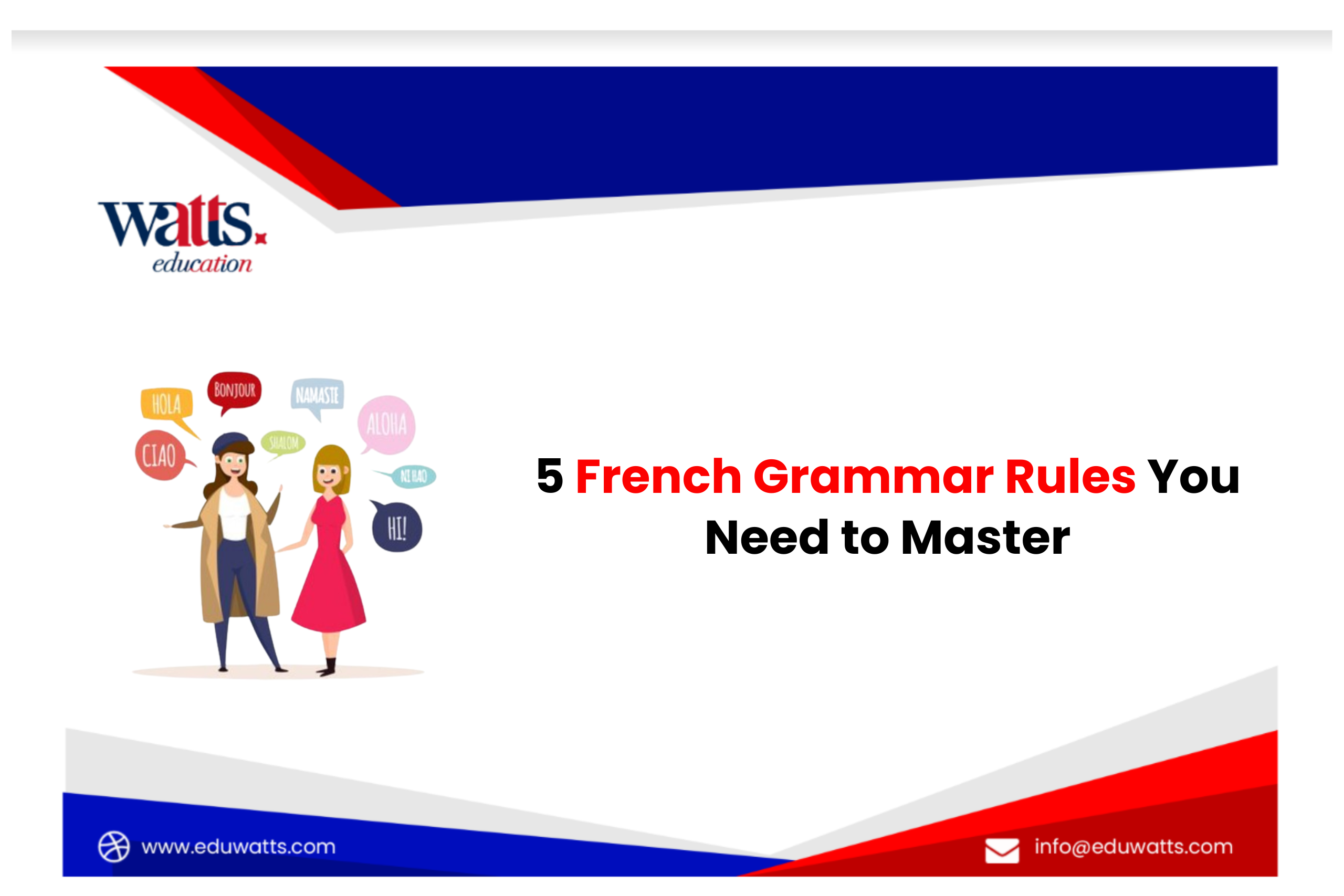 5 French Grammar Rules You Need to Master