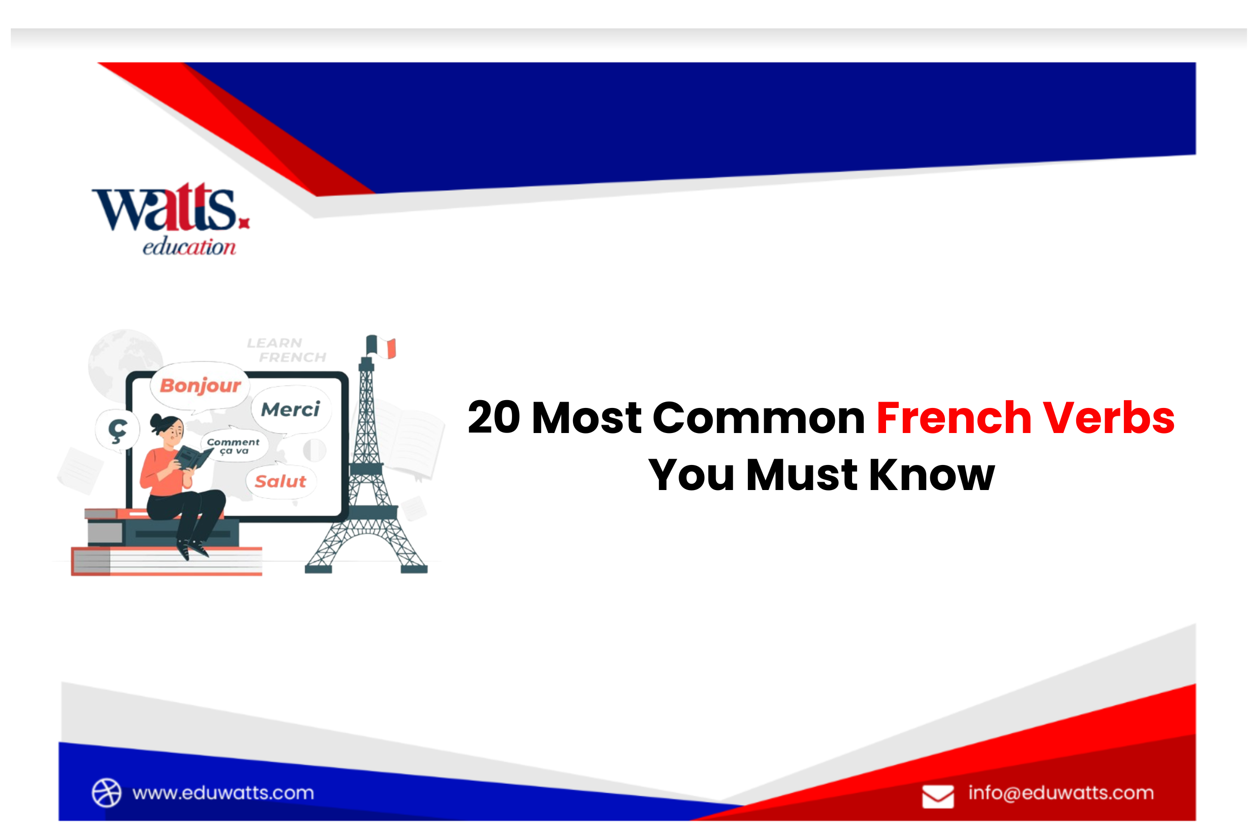 Twenty most common French verbs you must know