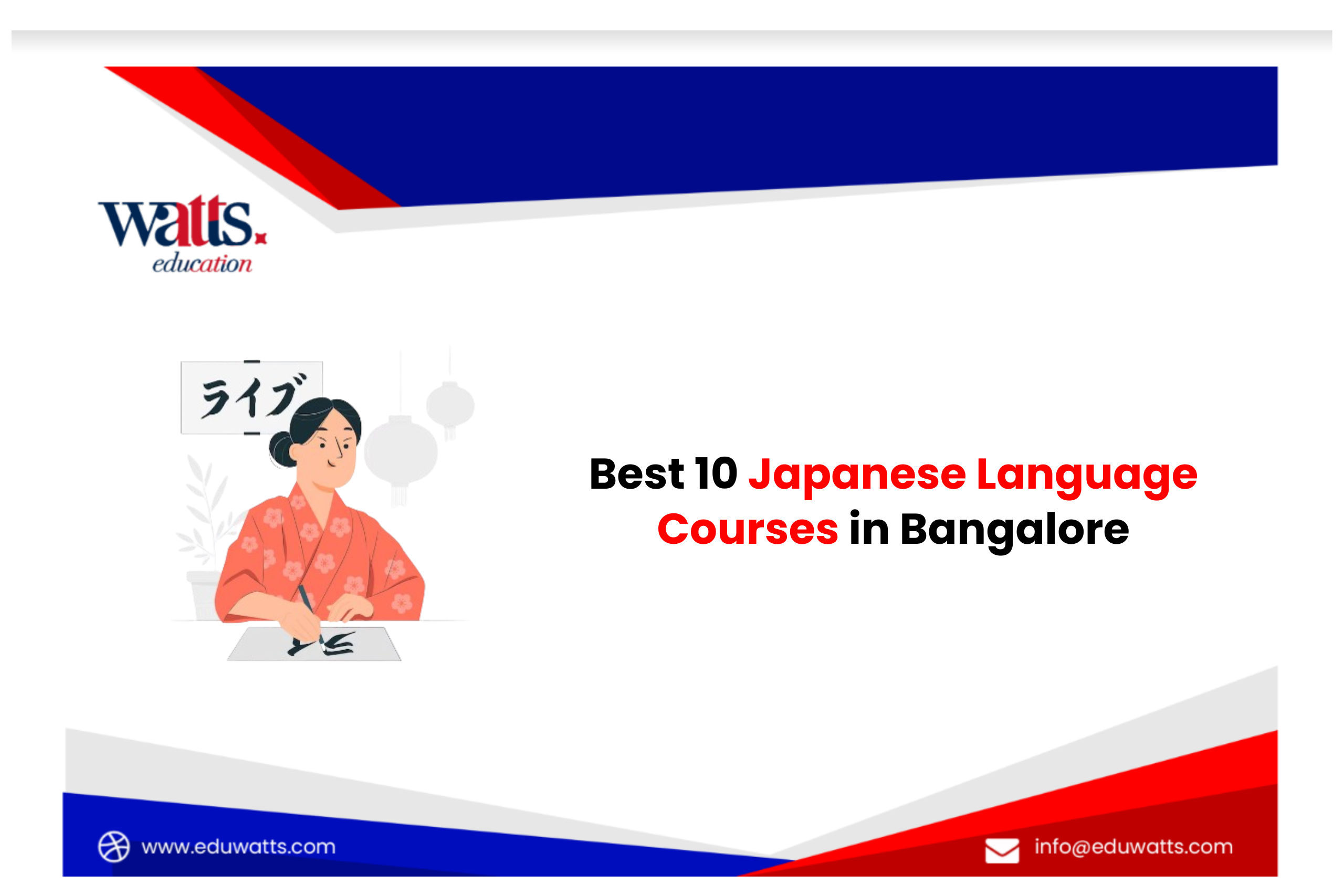 Best 10 Japanese Language Courses in Bangalore