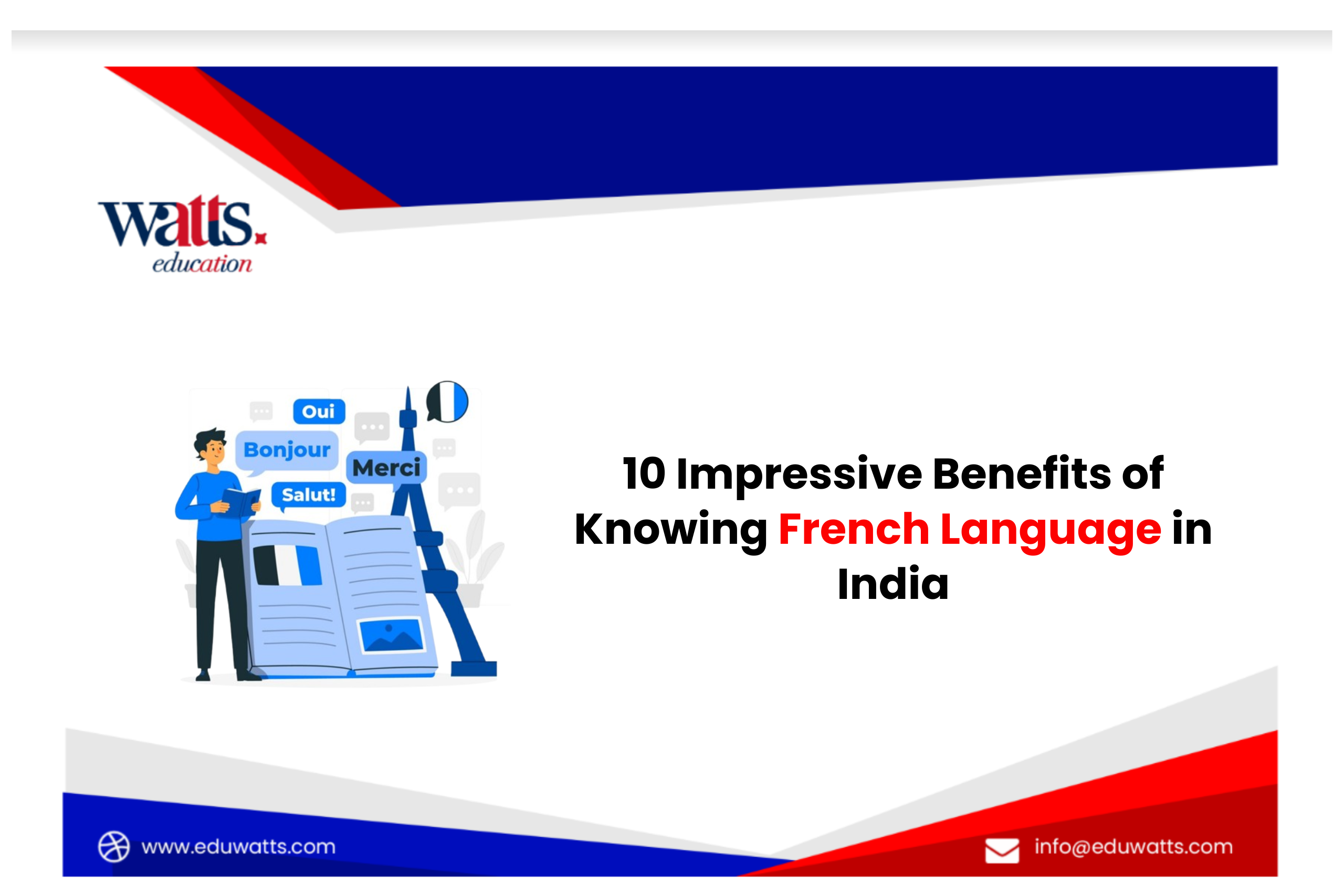 10 Impressive benefits of knowing French Language in India