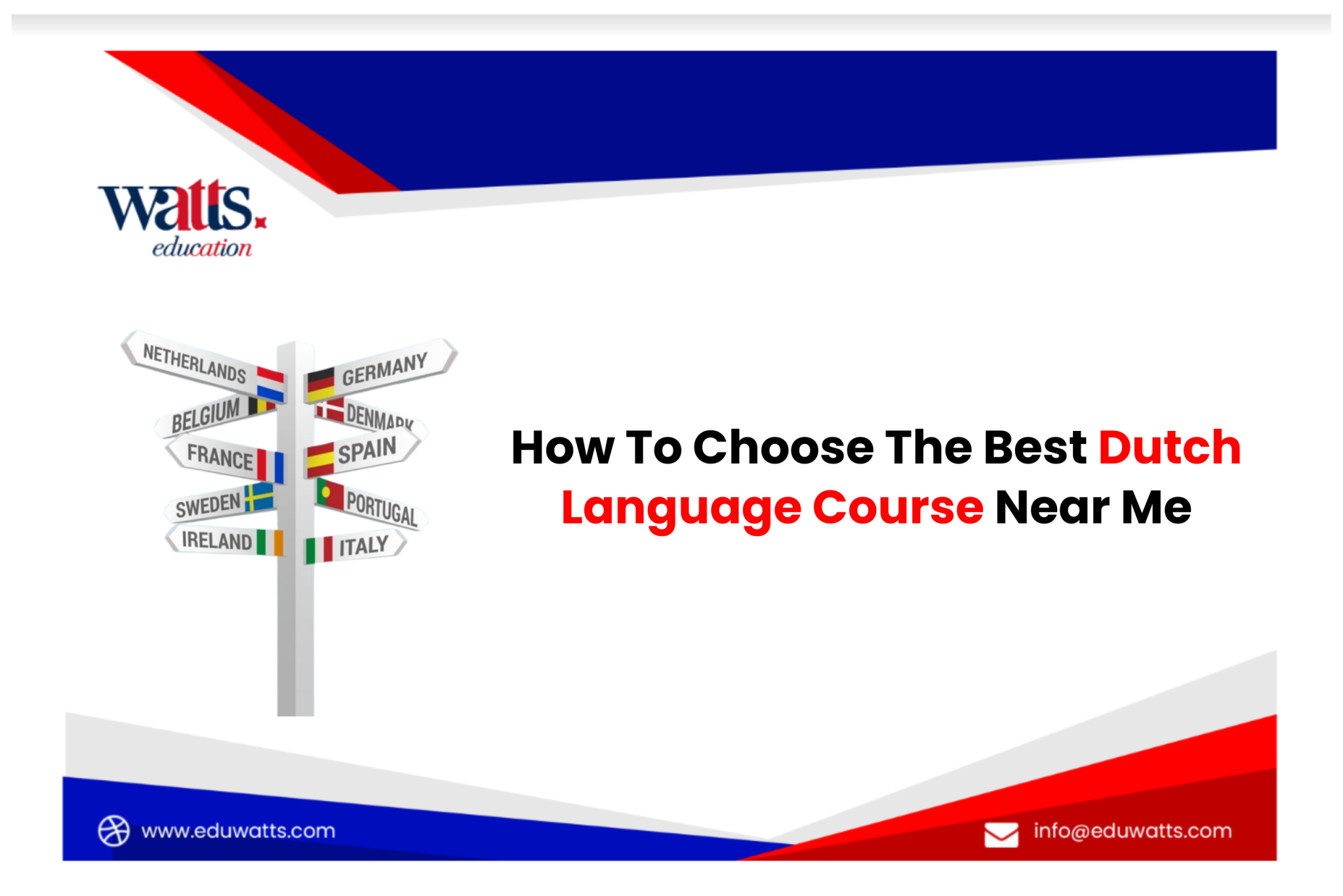 Top 10 Dutch Language Courses in India
