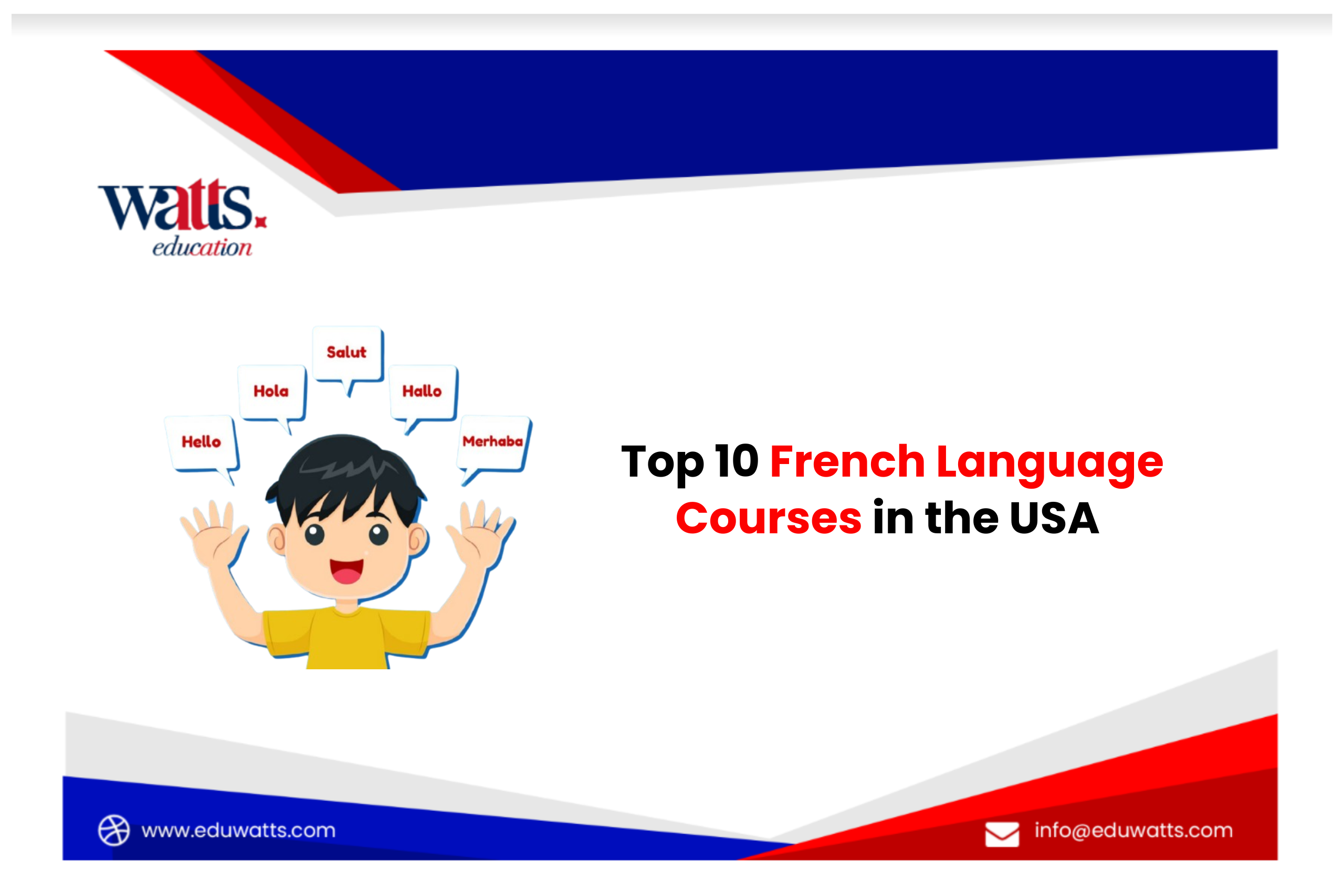 Top 10 French Language Courses in the USA