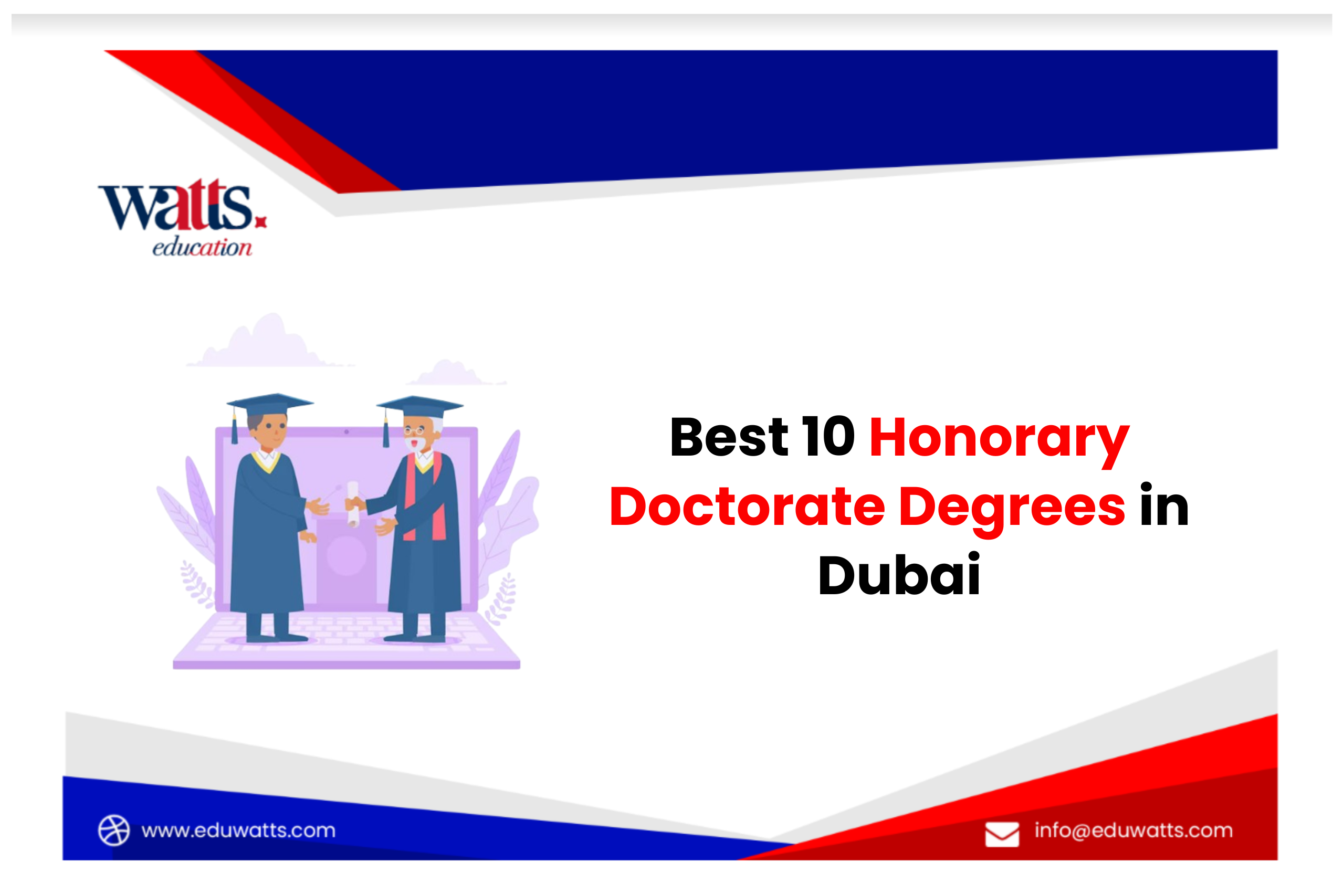 Best 10 honorary doctorate degrees in Dubai